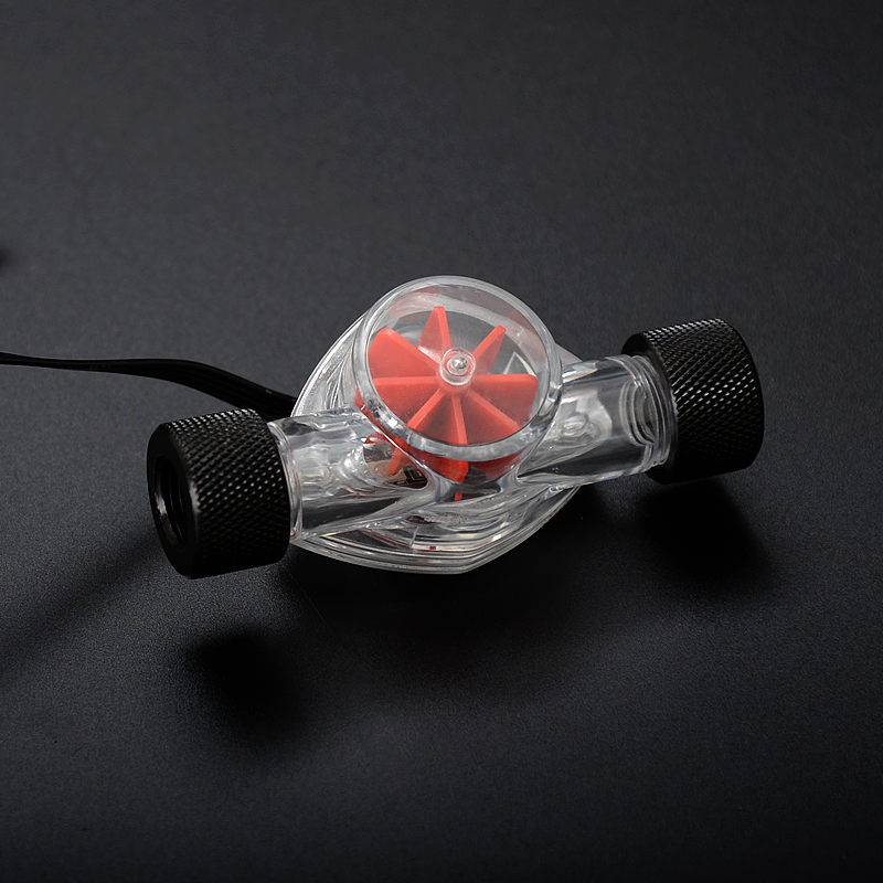 Syscooling 2016 new water flow indicator with led light red impeller ...